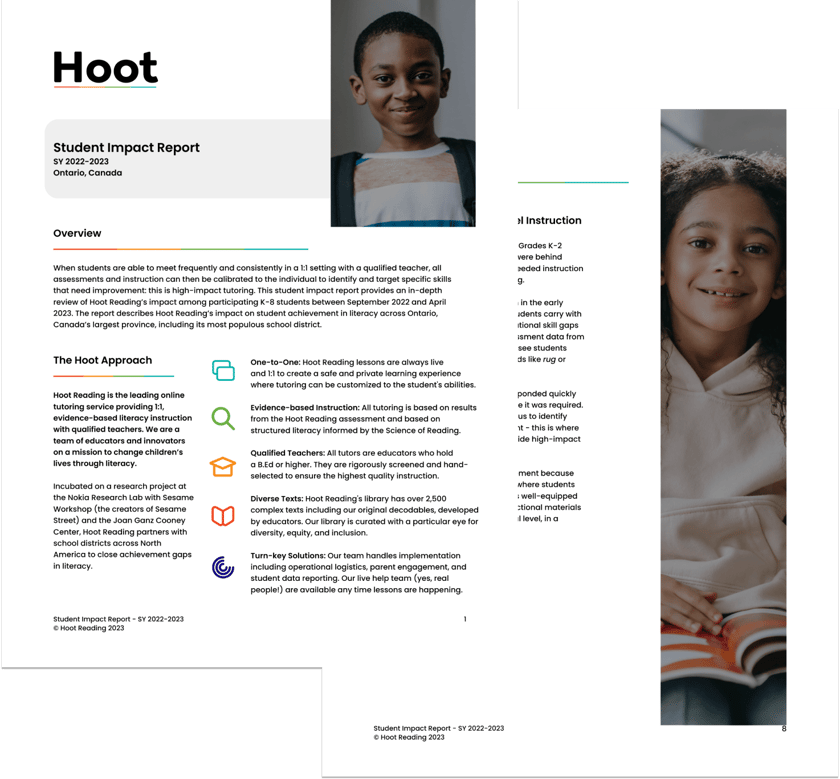 Reading Intervention: Personalized Support | Hoot Reading