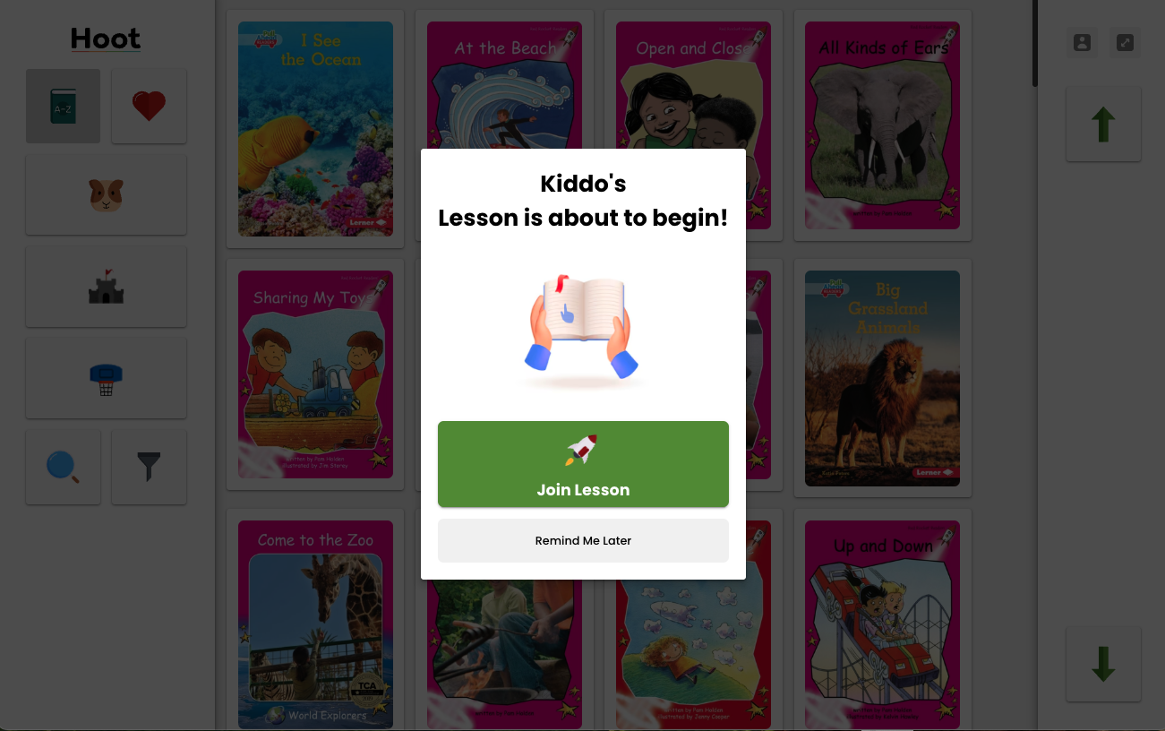 How to join your Hoot Reading lessons